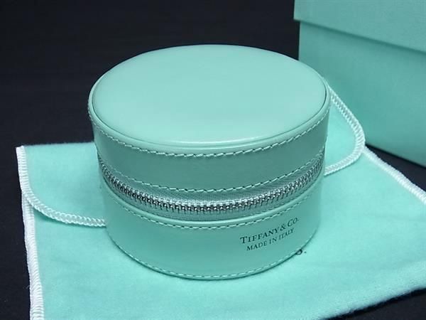 1円 TIFFANY＆Co ティファニー レザー ジュエリーケース アクセサリーボックス 小物入れ レディース ティファニーブルー ...