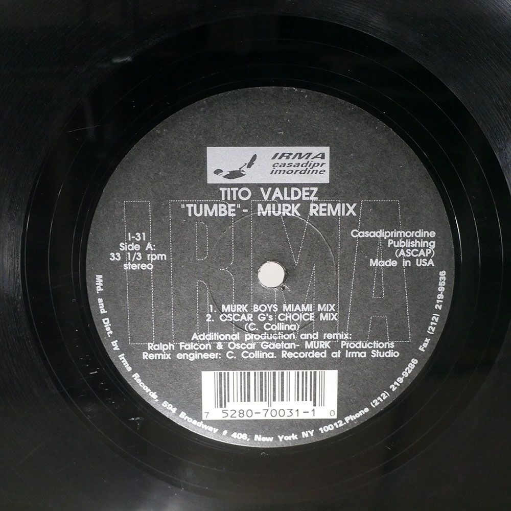 米 TITO VALDEZ/TUMBE MURK REMIX /IRMA I31 12(ハウス)｜売買されたオークション情報、yahooの商品 ...