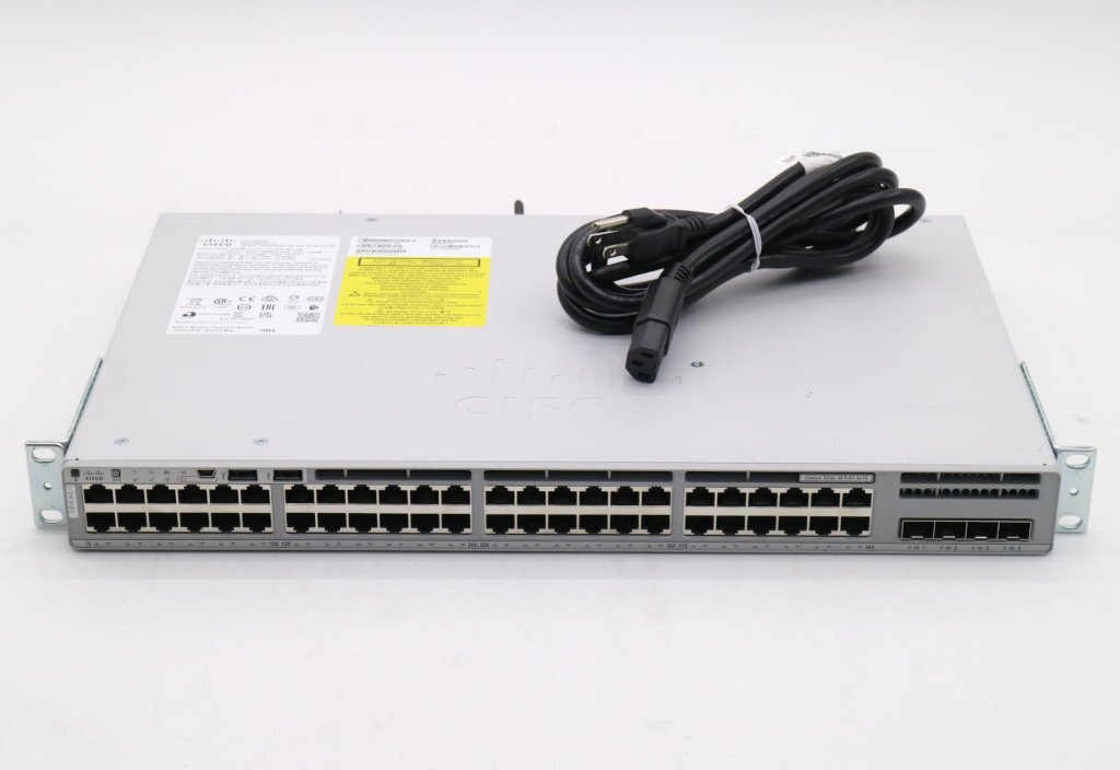Cisco Catalyst 9200L 48 PoE+ 4x1G C9200L-48P-4G-E V02 48ポートPoE+搭載 電源PWR ...