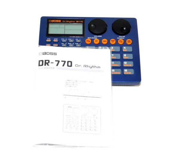 稀少 /銘機極 BOSS ボス Dr.Rhythm DR-770 高音質 255音色 リズムマシン ドラムマシン 小型コンパクトサイズ 楽器 ...