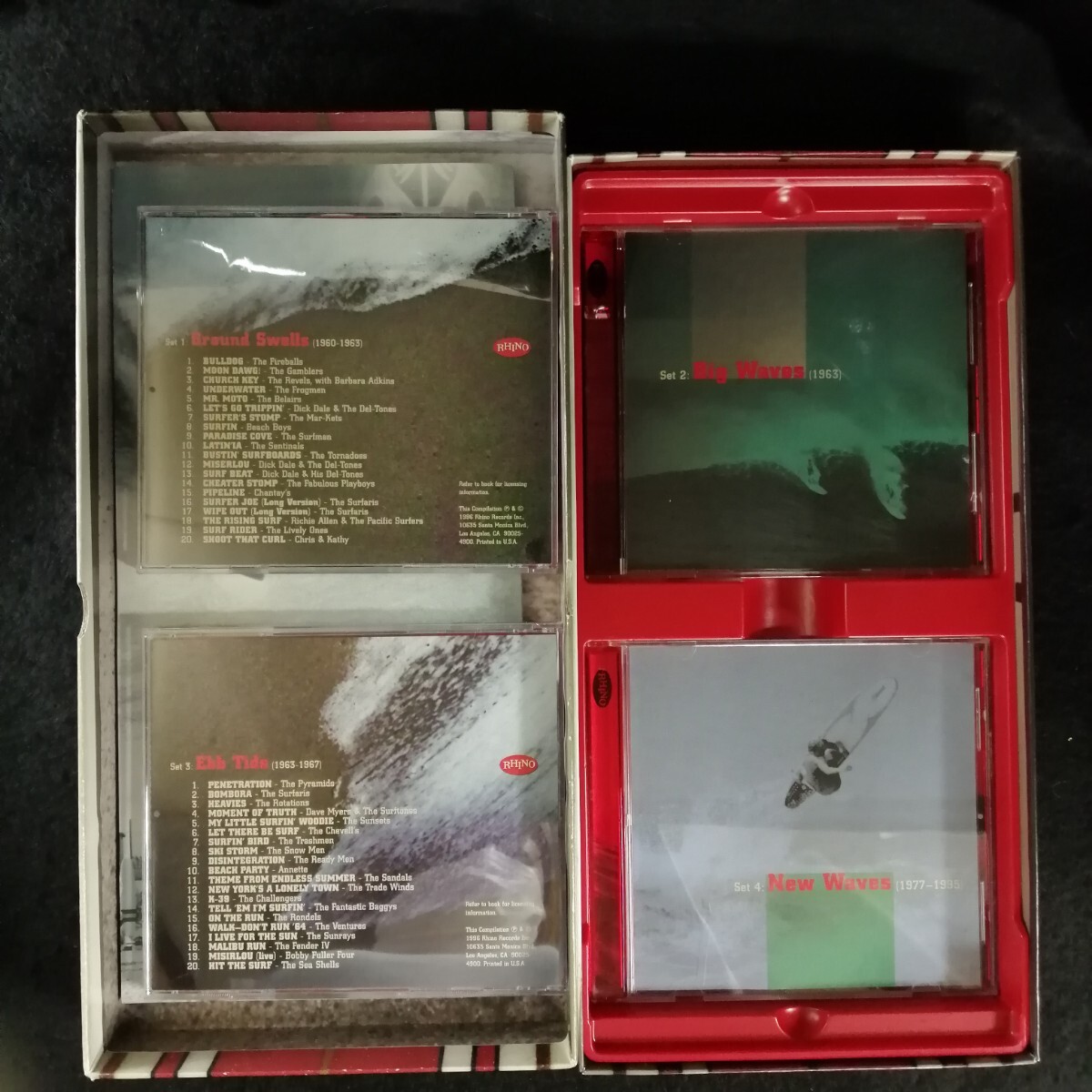D04 CD サーフ/ホットロッド オムニバス Cowabunga the surf box 4CD various DICK DALE ...