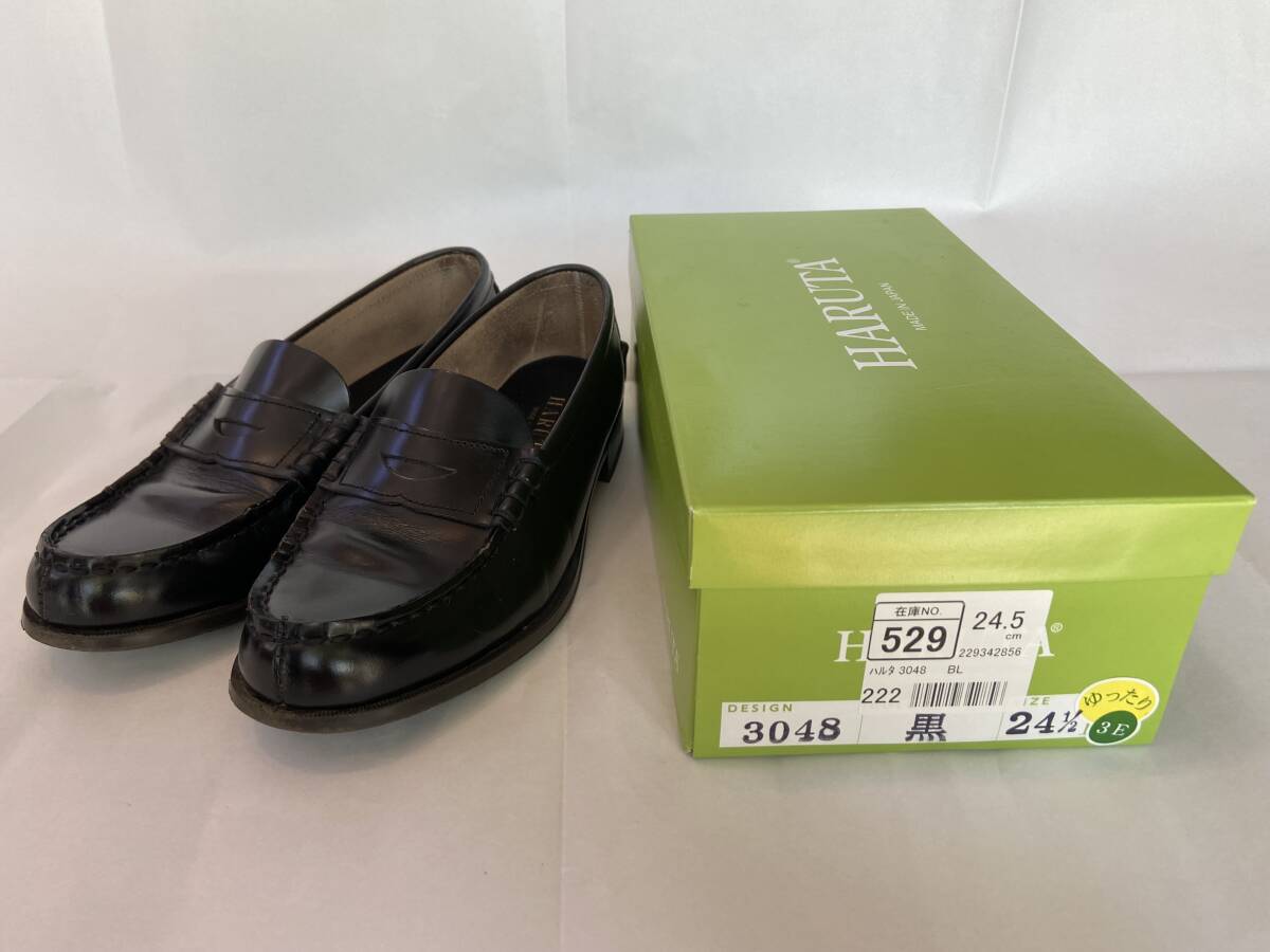 HARUTA ハルタ ローファー 24.5cm 本革 3048 使用感あり B(24.5cm)｜売買されたオークション情報、yahooの商品情報をアーカイブ公開 - オークファン（aucfan ...