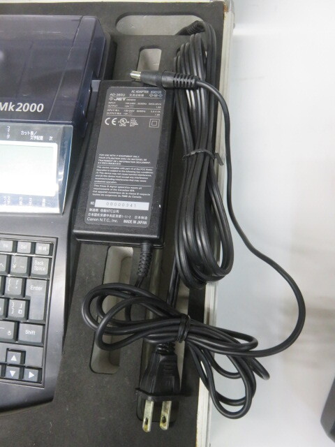 ①キャノン ケーブルIDプリンター MK 2000チューブマーカー Canon アタッチメント+ACアダプター+インクリボン+ハードケース+鍵(電材、配電用品)｜売買されたオークション情報 ...