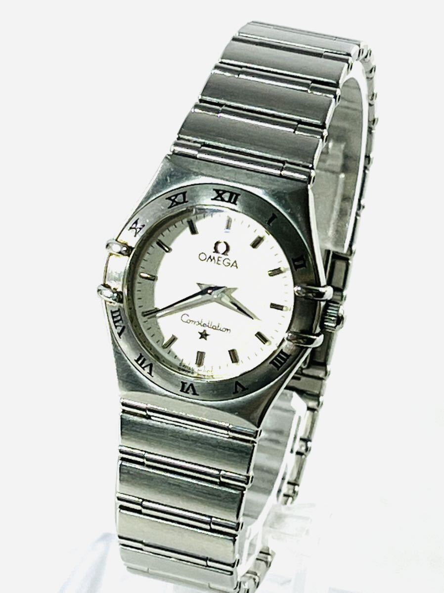 1円 稼働 OMEGA オメガ コンステレーション 795.1201. クォーツ シルバーカラー レディース腕時計 電池交換済み ...