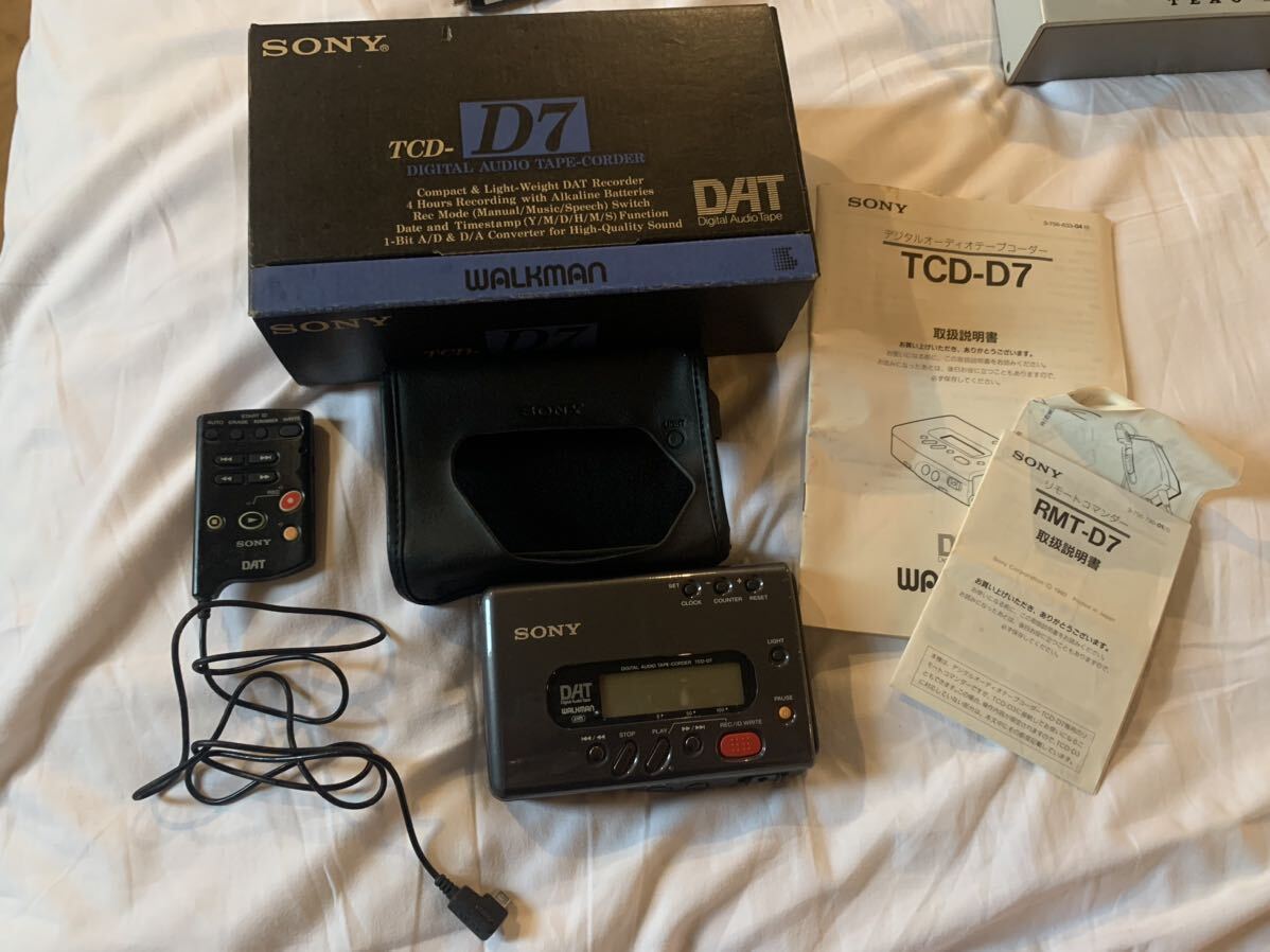 SONY TCD-D7 DAT WALKMAN &RMT-D7 デジタルオーディオテープレコーダー ソニー ウォークマン リモコン(DAT機器 ...