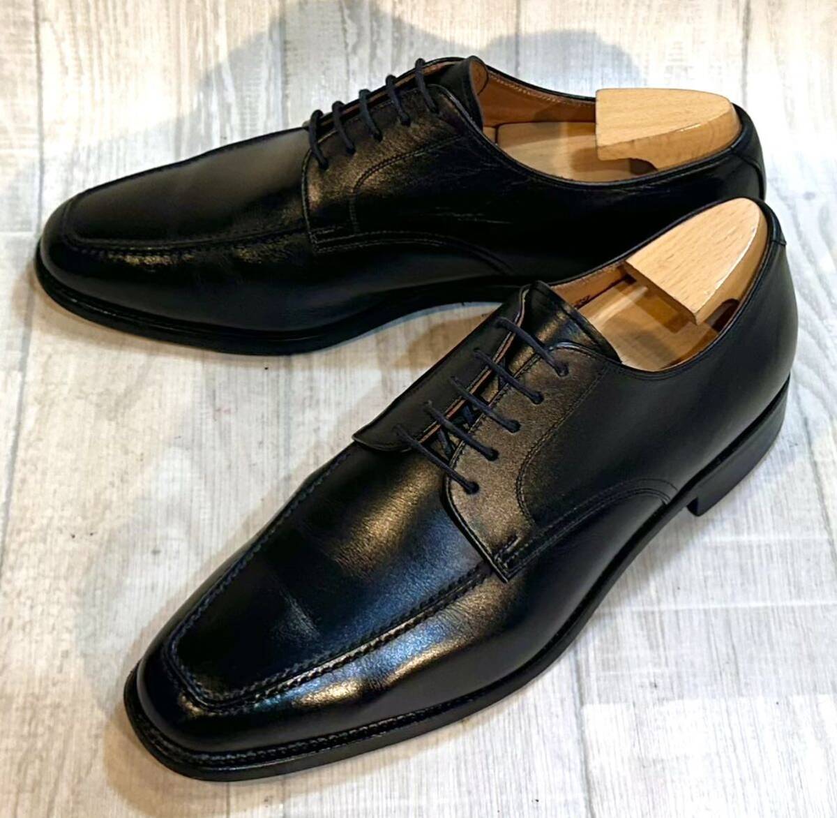 SCOTCH GRAIN スコッチグレイン 25cm 3E Uチップ ダービーシューズ 革靴 本革 レザー 紐靴 ビジネスシューズ ドレスシューズ 黒 メンズ(25.0cm)｜売買された ...