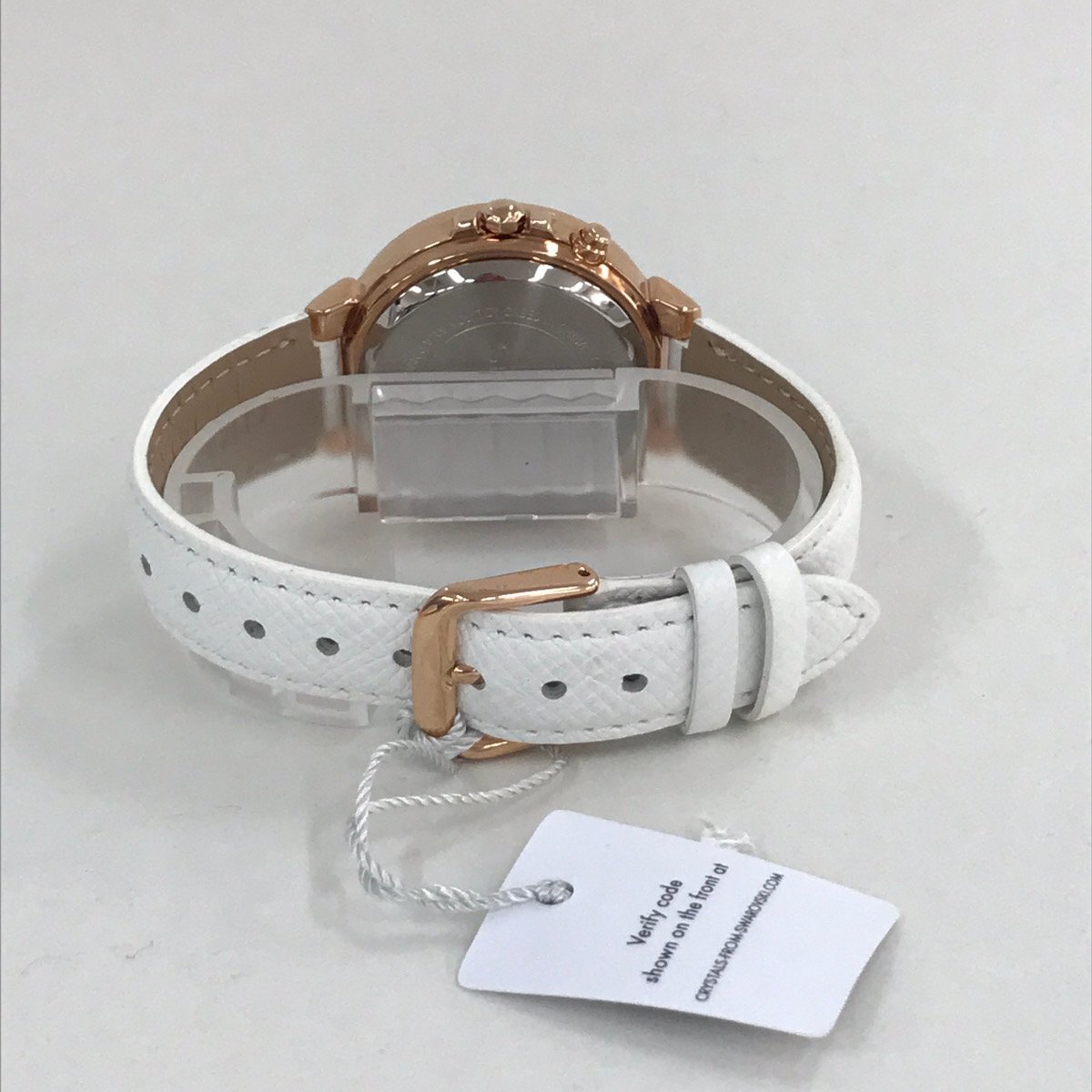 4542@ 電池切れ カシオ 腕時計 SHE-3041GLJ-7AJF ステンレススチール レザー 日付 曜日表示 レディース ホワイト ...