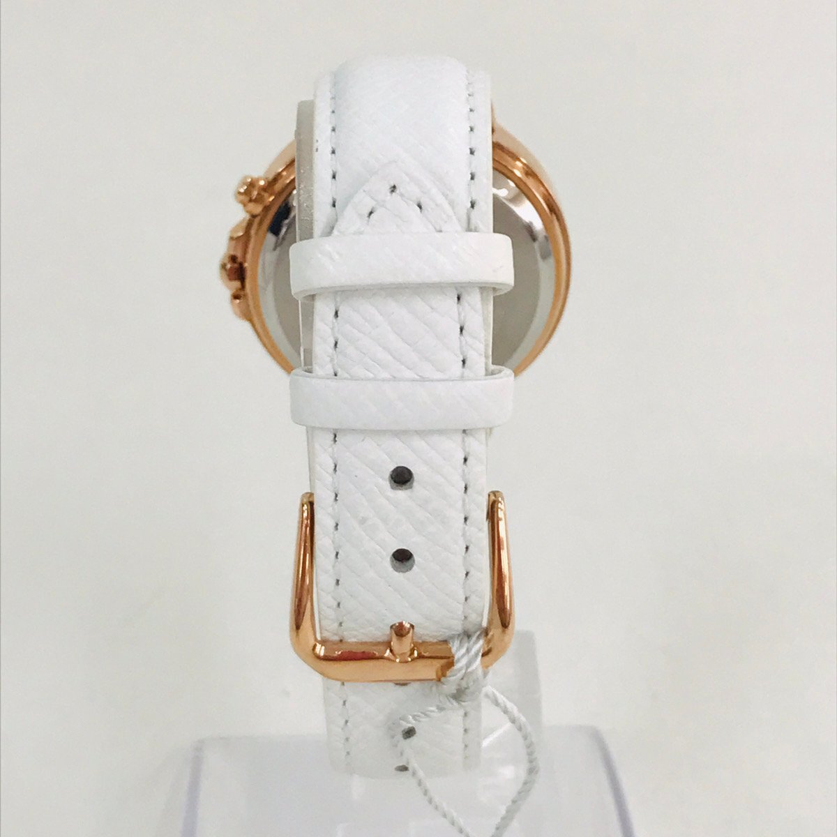 4542@ 電池切れ カシオ 腕時計 SHE-3041GLJ-7AJF ステンレススチール レザー 日付 曜日表示 レディース ホワイト ...