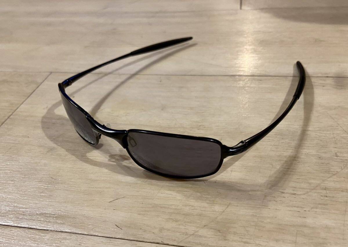 OAKLEY Square Wire 2.0 Spring hingeモデル Dark×Black iridium メタルフレーム スプリング ...