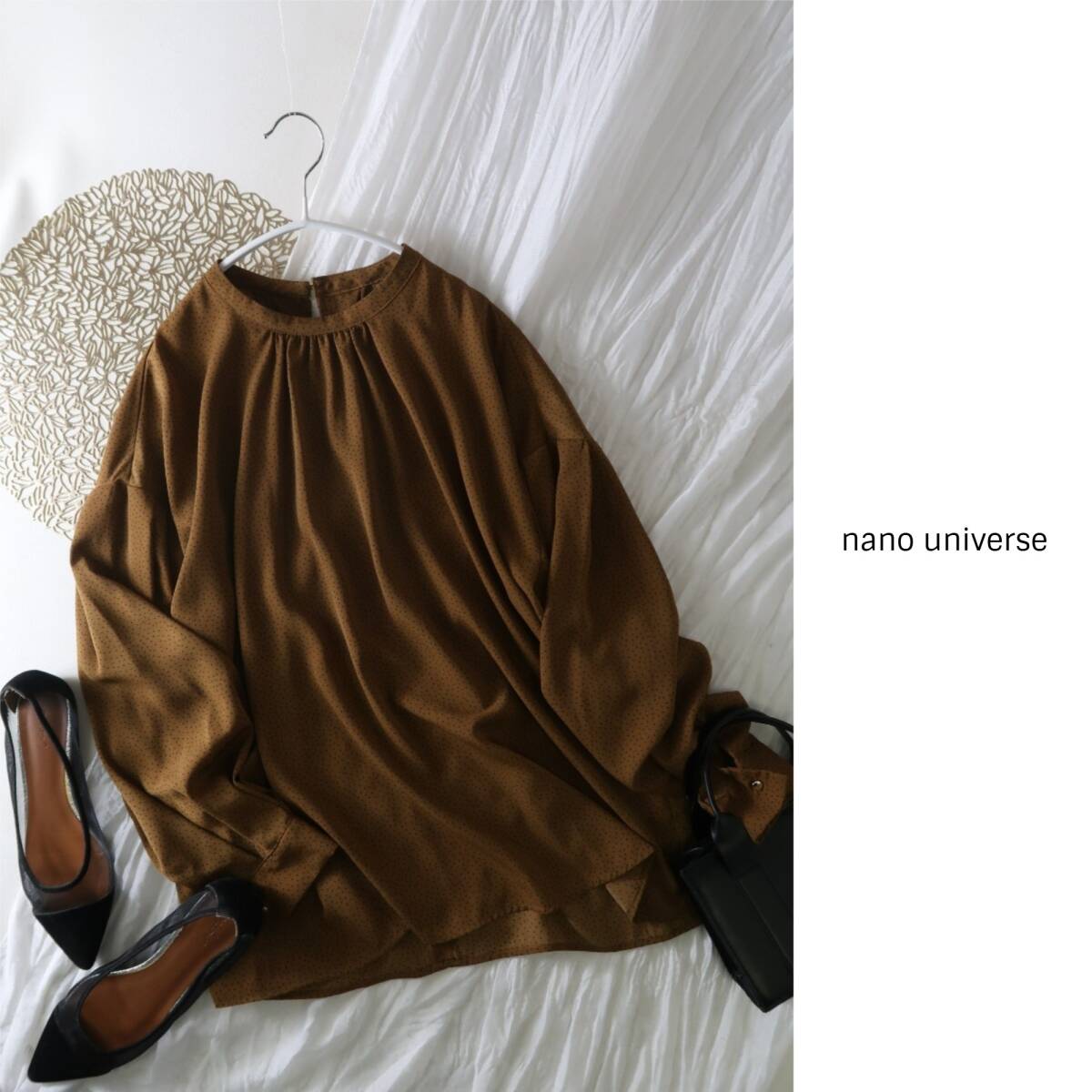 ナノ ユニバース nano universe 洗える ランダムドットブラウス フリーサイズ M-B 4886(女性用)｜売買されたオークション情報、yahooの商品情報をアーカイブ公開 ...