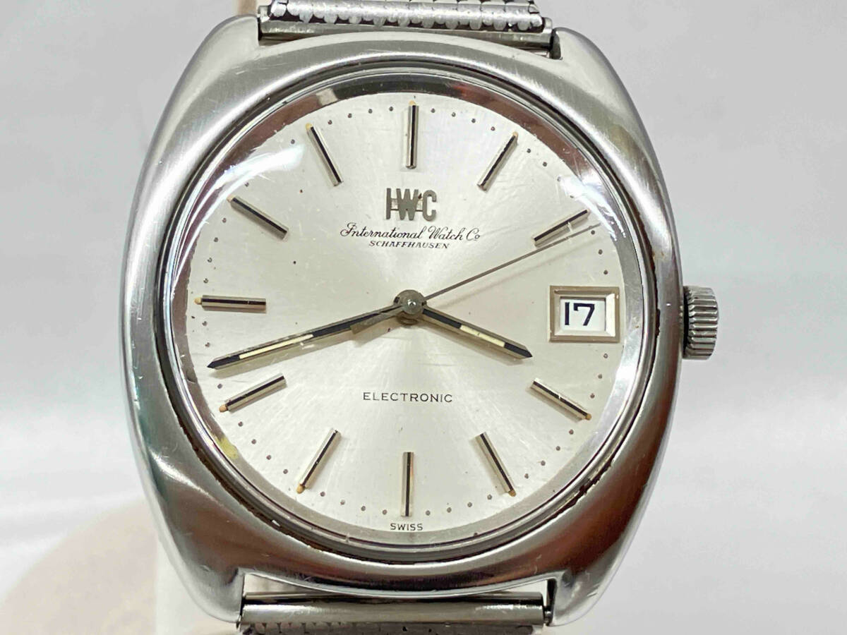 ジャンク IWC SCHAFFHAUSEEN シャフハウゼン ELECTRONIC エレクトロニック 音叉時計 デイト 腕時計 International Watch Co.(IWC)｜売買さ ...