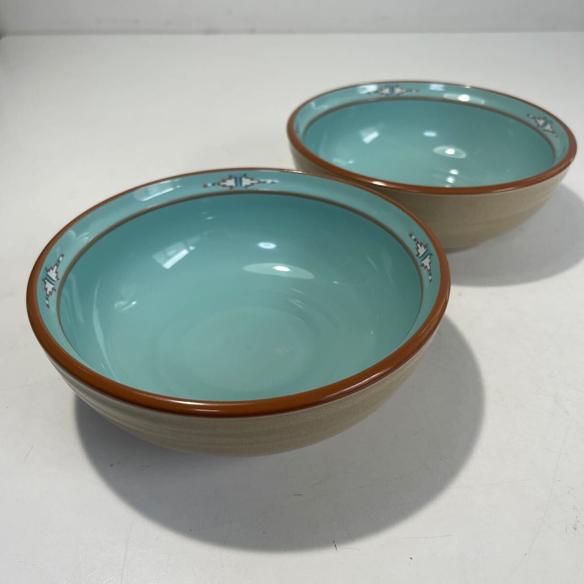 Noritake ノリタケ STONEWARE ストーンウェア BOULDER RIDGE 8674 ボウル 深皿 2個セット まとめて 陶器 ...