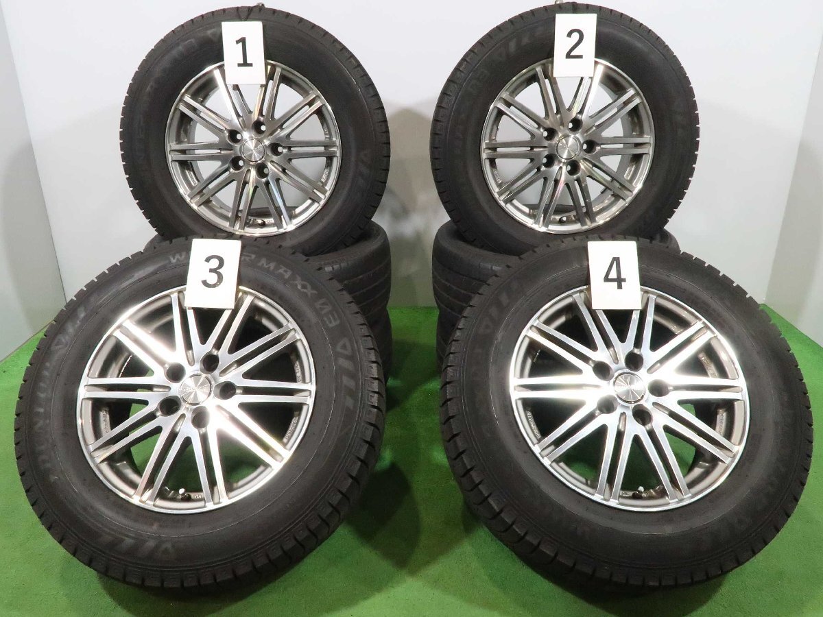 アルファード ヴェルファイア 等 4本 RIVAZZA 16インチ 6.5J ＋33 114.3 スタッドレス DUNLOP ウインター ...