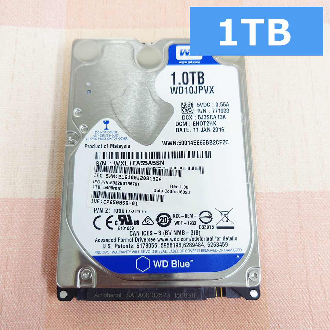 正常品 WD 1TB 1000GB 2.5インチ HDD(500GB～)｜売買されたオークション情報、yahooの商品情報をアーカイブ公開 - オークファン（aucfan.com）