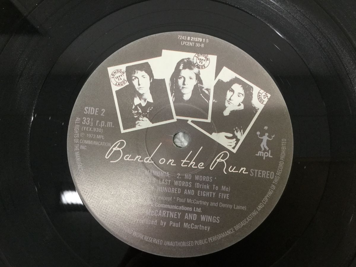 D442-80 ⑦LPレコード EU盤 Paul McCartney And Wings Band On The Run 7243 8 21579 1 5 ポール マッカートニー&ウイングス ...