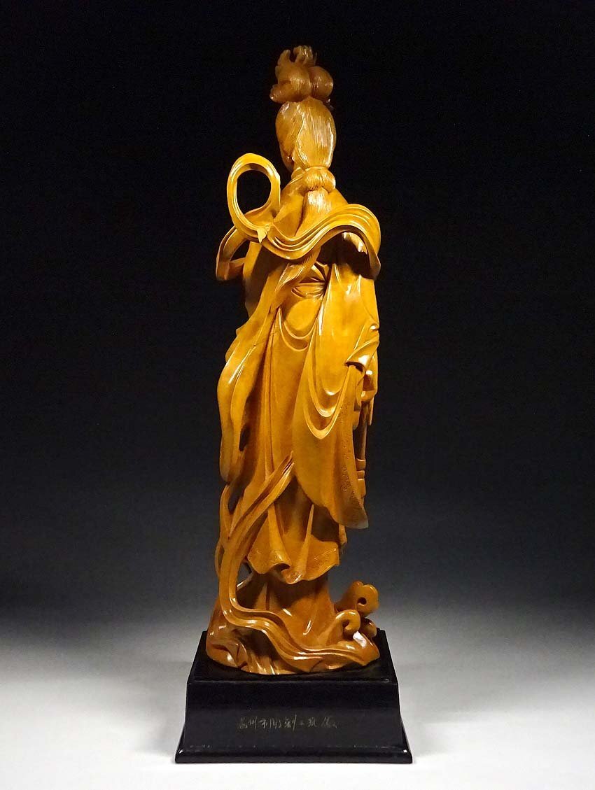 緑屋t 中国古玩 木彫 洛神 美人像 高約45.5cm 唐物 i9/11-6938/3-3#100(東洋彫刻)｜売買されたオークション情報、yahooの商品情報をアーカイブ公開 ...