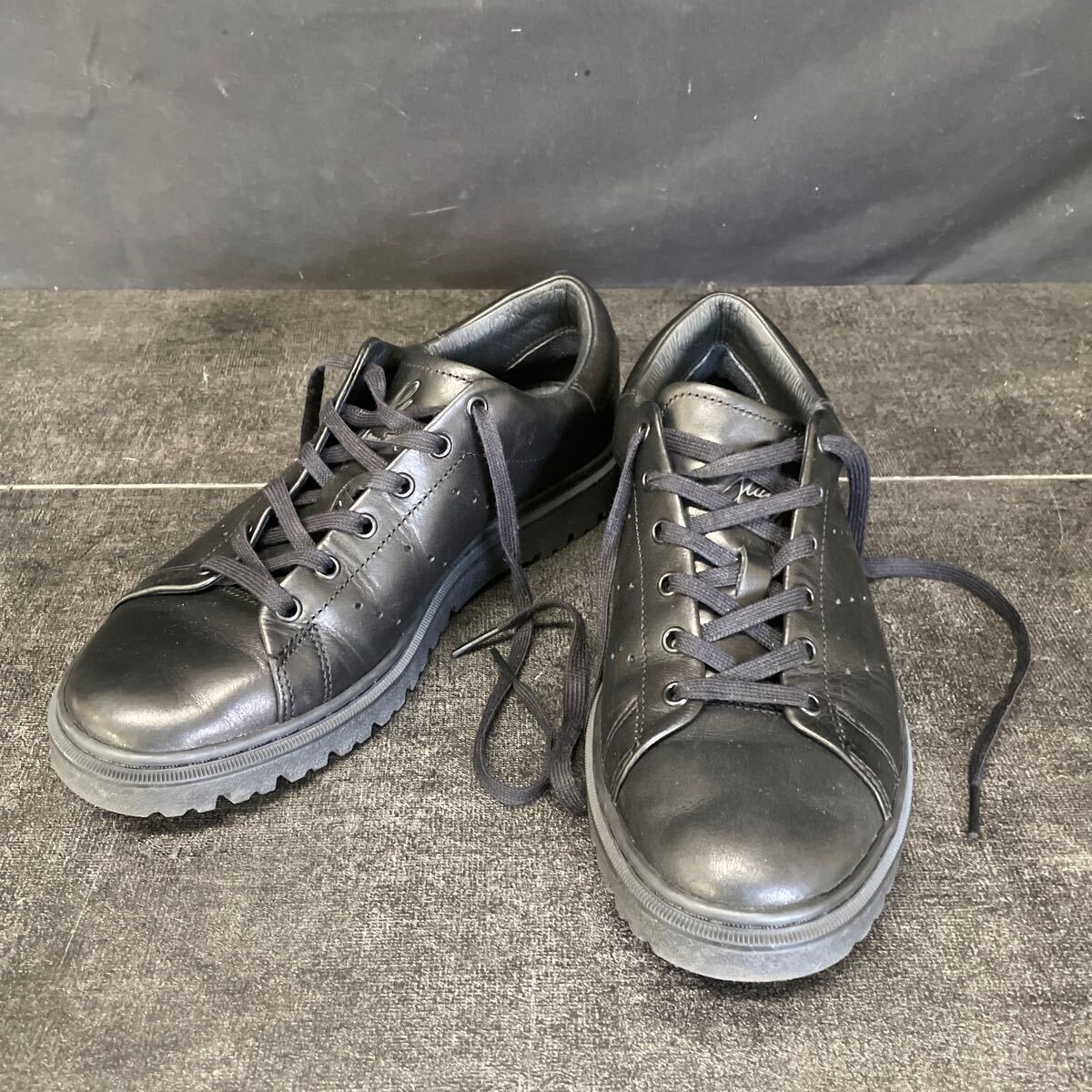 adidas JI1496 STAN SMITH FREIZEIT アディダス スタンスミス ブラック 黒 スニーカー サイズ 25.5cm ...