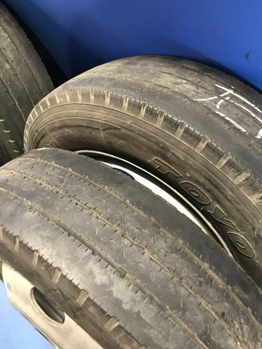 1 ISUZU / イスズ / TOPY トラック用 タイヤ ホイールセット 鉄チン 185/70R16 105/103 L LT TOYO TKE 16×5.5J 113-8C 10 A17 ...