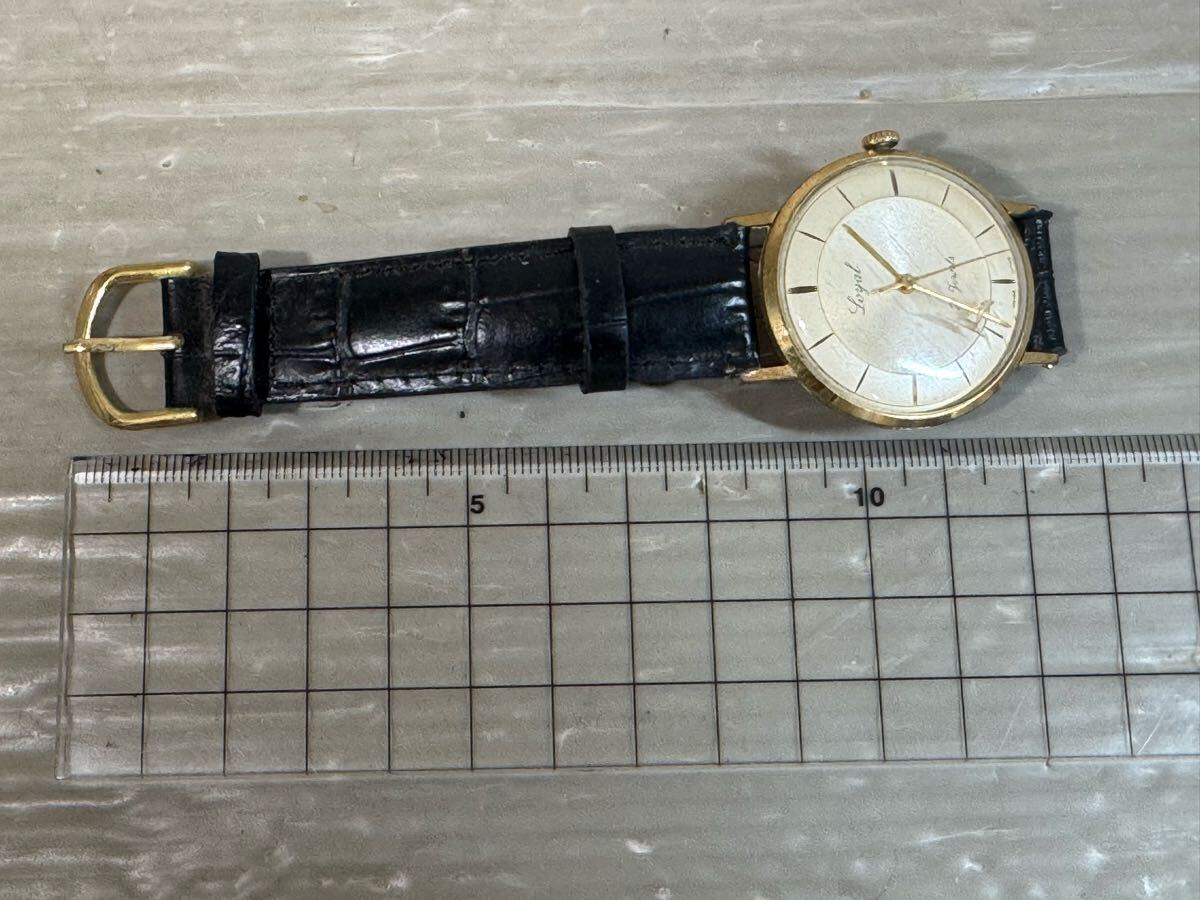 K076 稼働品 ロイヤル ゴールド 手巻き メンズ 腕時計 Loyal スイス 風防ヒビ アンティーク 21石(アナログ（手巻き）)｜売買さ ...