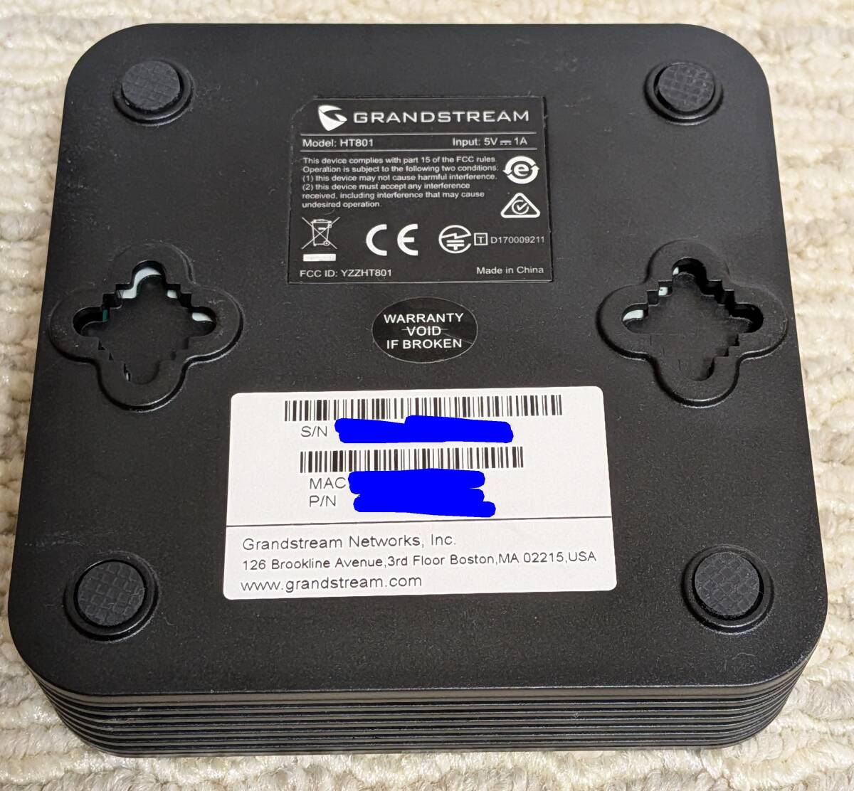 Grandstream HT801 VoIPアダプタ IP電話(電話機一般)｜売買されたオークション情報、yahooの商品情報をアーカイブ公開 ...