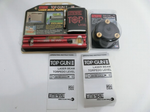 SJ250 EMPIRE/TOP GUNⅡ/レーザートルペード水平器_ベース/2点(測量、角度計)｜売買されたオークション情報、yahooの ...