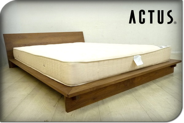 展示/ACTUS/ウォールナット/FBストレート/ダブルベッド/ut853w(マットレス付き)｜売買されたオークション情報、yahooの商品情報をアーカイブ公開 - オークファン（aucfan ...