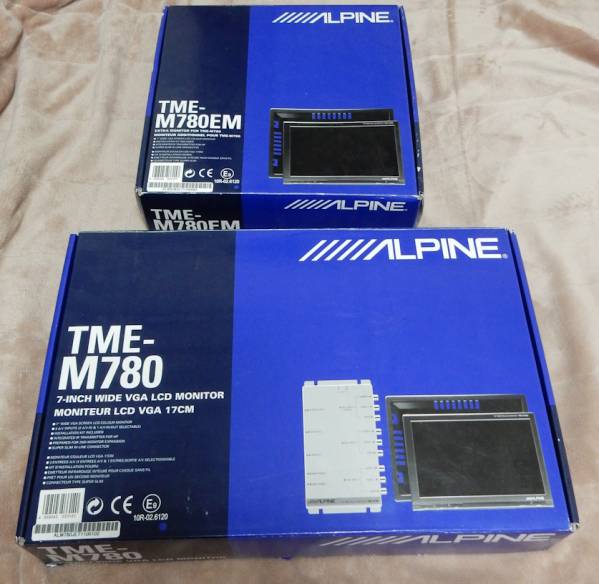 アルパイン7インチヘッドレストモニター TME-M780EM＆TME-M780(7インチ～)｜売買されたオークション情報、yahooの商品情報 ...