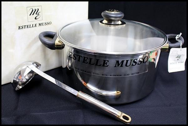 ESTELLE MUSSO エステルムッソー 両手鍋 26cm レードル(両手鍋)｜売買されたオークション情報、yahooの商品情報を ...