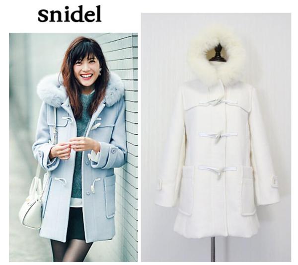 2015秋冬 snidel スナイデル ミドル丈ダッフルコート 白(コート)｜売買されたオークション情報、yahooの商品情報をアーカイブ公開 - オークファン（aucfan.com）
