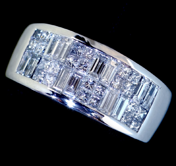 E2261 絶品ダイヤ1.02ct 最高級18KWG ユニセックスリング 6.5g(ホワイトゴールド台)｜売買されたオークション情報 ...