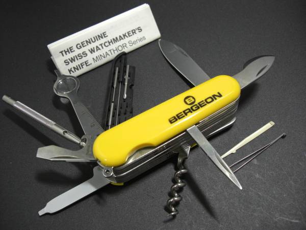 海外限定型幻 多機能時計工具 BERGEONxWENGER-ミナトーMINATHOR(バネ棒外し)｜売買されたオークション情報、yahooの ...