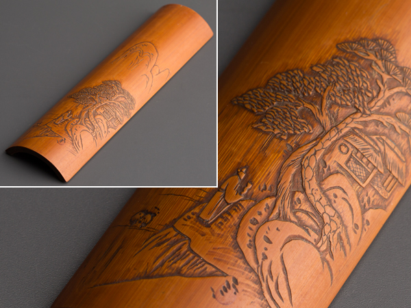 琴 煎茶道具 時代竹彫刻風景彫茶合 古美術品 AK664(その他)｜売買されたオークション情報、yahooの商品情報をアーカイブ公開 - オークファン（aucfan.com）