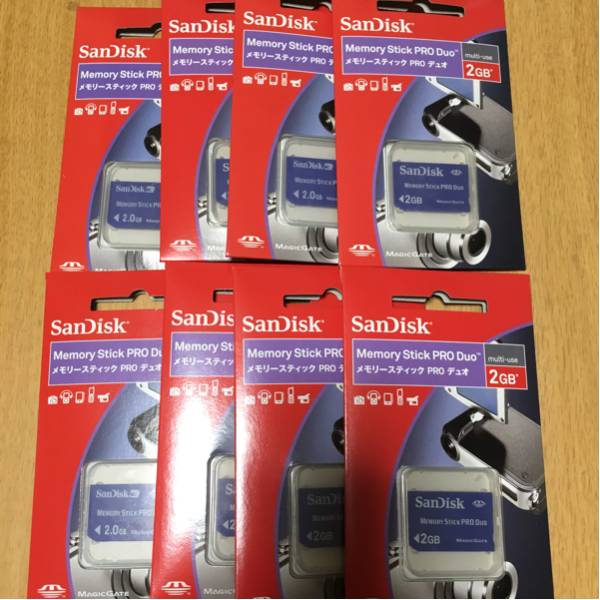 SanDisk MemoryStick PRO Duo 2GB SDMSPD-2048-J95 8枚(2GB)｜売買されたオークション情報、yahooの商品情報をアーカイブ公開 ...
