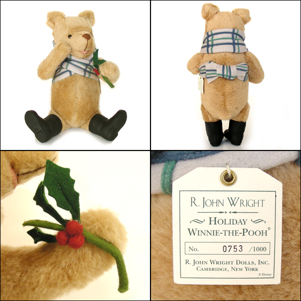 T2565 BSJT R.John Wright ジョンライト ホリデイ ウィニー ザ プー テディベア 33㎝ 本物(体長30cm - 50cm)｜売買されたオークション情報、yahooの ...