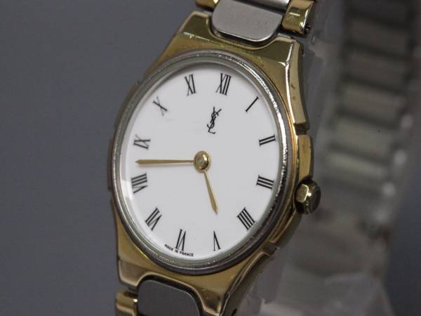 可動品 イヴサンローラン YSL有 コンビカラー クォーツ レディース腕時計 S585(イヴ・サンローラン)｜売買されたオークション情報 ...