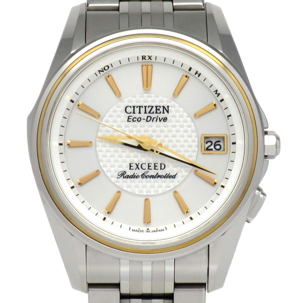 シチズン エクシード ソーラー電波 チタン メンズ EBG74-2642(エクシード)｜売買されたオークション情報、yahooの商品情報を ...