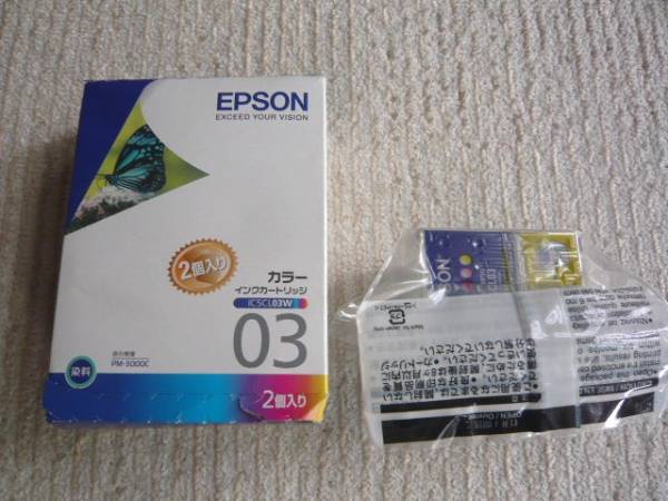 EPSON カラーインクカートリッジ IC5CL03W 適合機種 PM-3000C 使用期限切れ(エプソン)｜売買されたオークション情報 ...