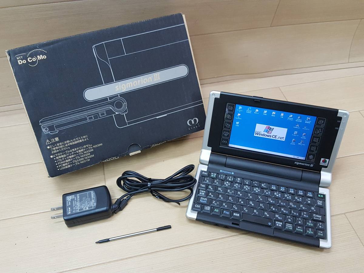 01-C100P NTT docomo シグマリオン3 sigmarion Ⅲ PDA Windows CE 元箱有 現状品(Windows ...