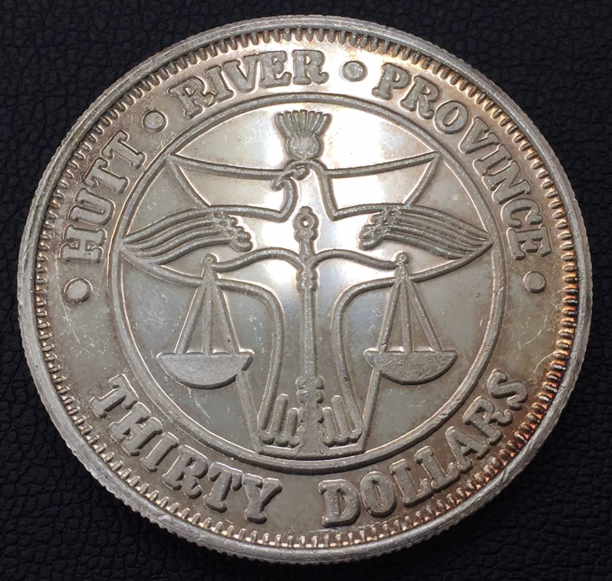 レア 30ドル銀貨 PRINCE LEONARD 1976 ONE TROY OUNCE .999PURE SILVER HUTT RIVER ...