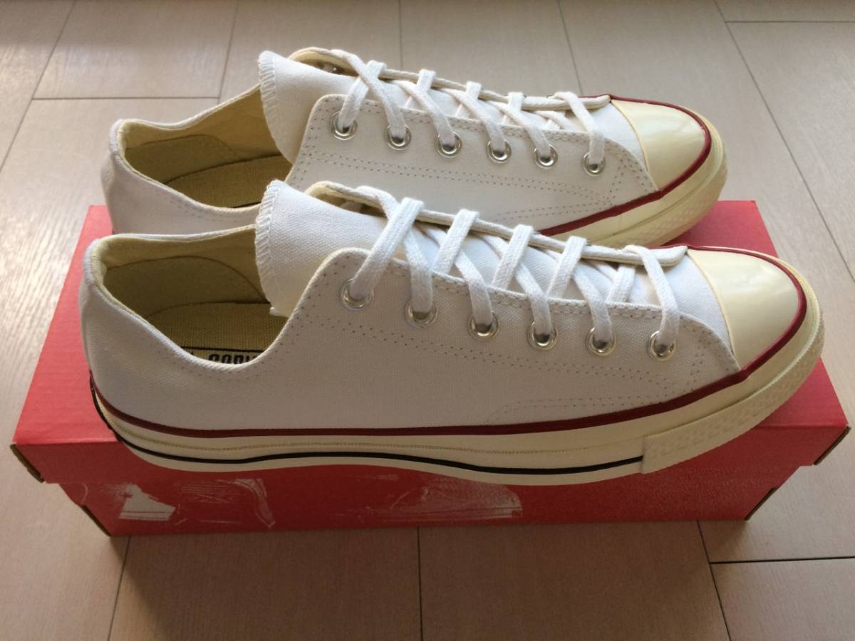 Converse CT70 Low First String Chuck Taylor hi ct70 Ox 白 1970 三ッ星 27 ...