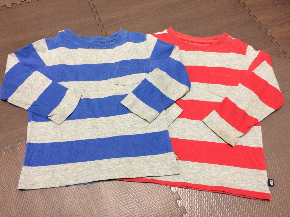 baby gap 2枚セット 100 110 120 長袖 男の子 双子 ボーダー 保育園(長袖Tシャツ)｜売買されたオークション情報、yahooの商品情報をアーカイブ公開 - オークファン ...