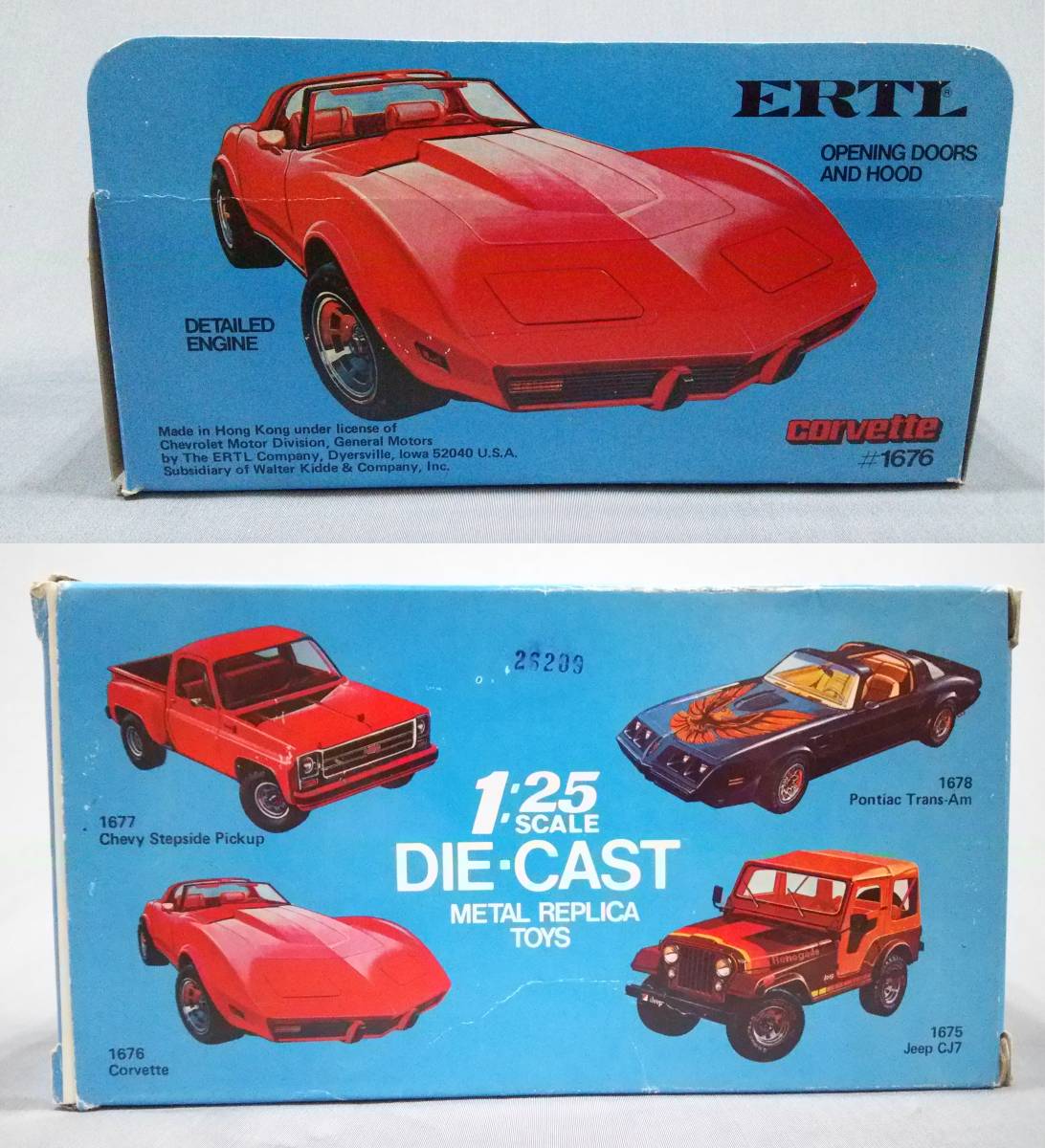 ERTL No.1676 アーテル 1978-1979 コルベット 1/25 C3 スティングレイ(アーテル)｜売買されたオークション情報、yahooの商品情報をアーカイブ公開 ...