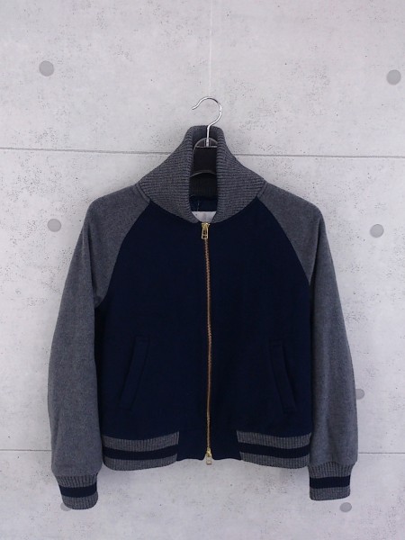 OREICHALKOS オレイカルコス アーバンリサーチ ジップアップ 長袖 ジャケット スタジャン F ネイビー グレー ...