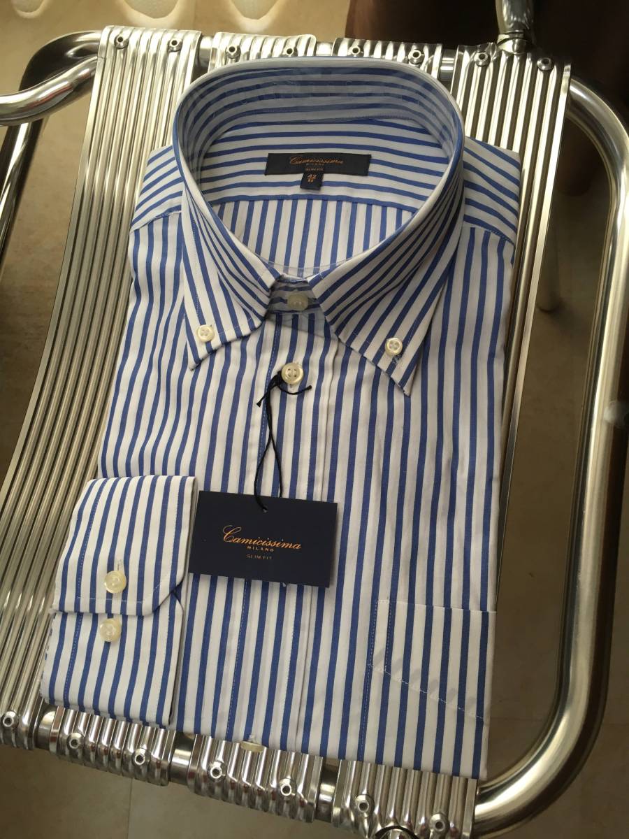 BDビジネスシャツ Camicissima カミチッシマ サイズ42 ネイビーストライプ(XLサイズ以上)｜売買されたオークション情報、yahooの商品情報をアーカイブ公開 - オークファン ...