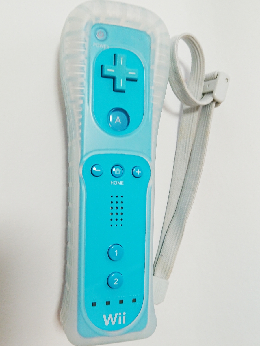 動作良好 任天堂 WiiリモコンRVL-003 青 ジャケット付き(アクセサリ、周辺機器)｜売買されたオークション情報、yahooの商品情報を ...