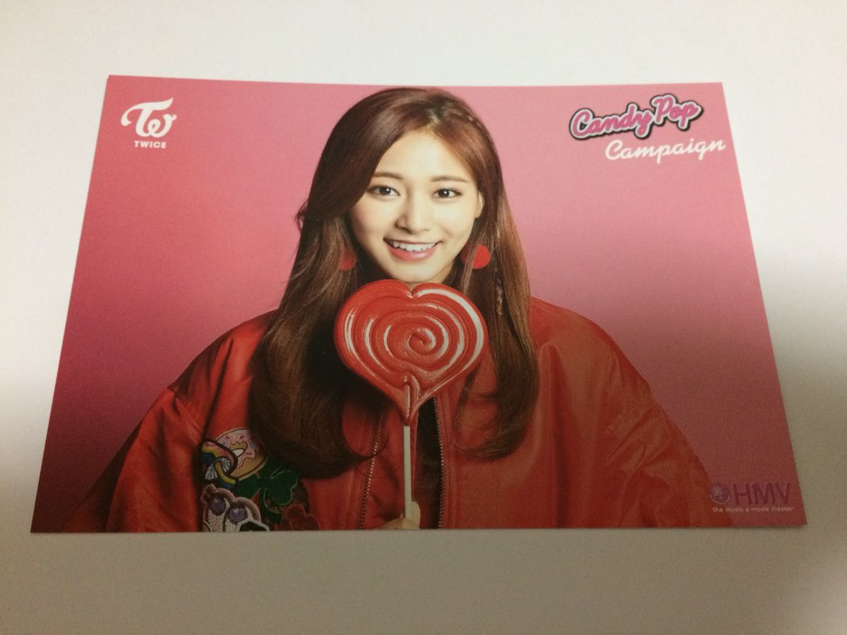 HMV店舗限定 非売品 TWICE ツウィ／TZUYU Candy Popカード 先着特典／全10種ランダム ×トレカ ハイタッチ不可 ...