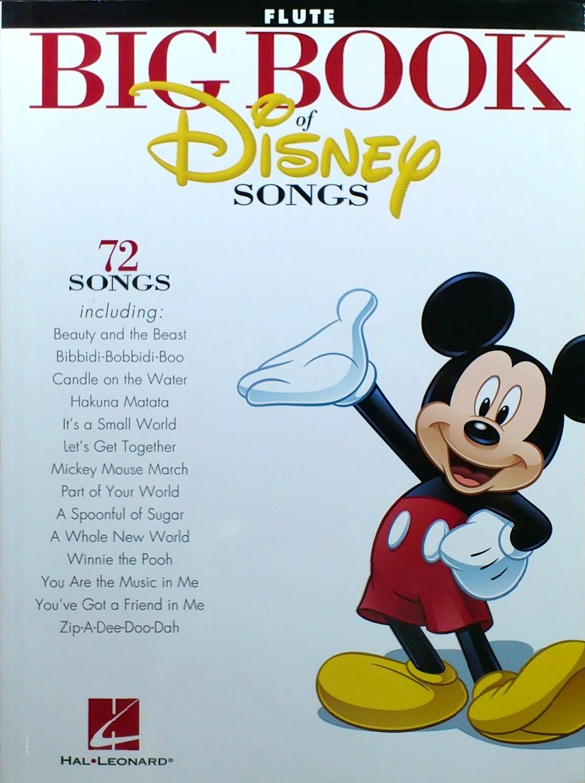洋書輸入楽譜 FLUTE BIG BOOK of Disney Songs フルート ディズニー曲集 全72曲(管楽器曲)｜売買された ...