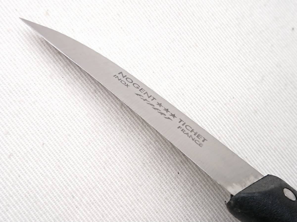 ペティナイフ NOGENT TICHET INOX EXPERT FRANCE 刃長約63㎜ 三本鋲 調理器具 刃物(ペティナイフ)｜売買され ...