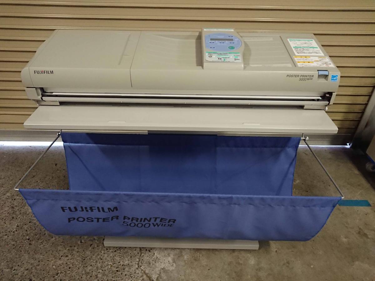 ポスタープリンター FUJIFILM 富士フィルム POSTER PRINTER 5000 WIDE 専用足付 印字抜け有り(その他)｜売買さ ...