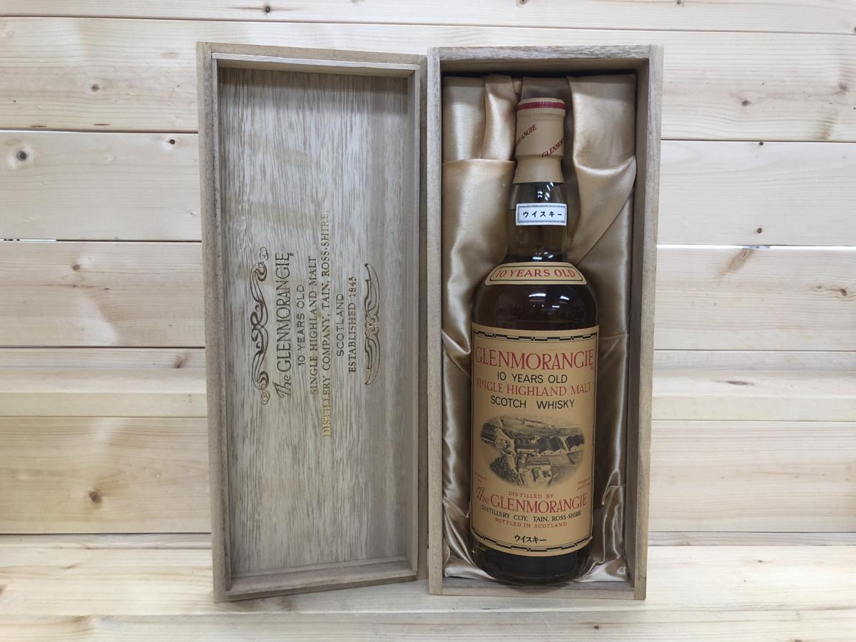 古酒 未開栓 GLENMORANGIE 10年 グレンモーレンジ シングル ハイランド モルト スコッチウィスキー 木箱付き 750ml 43% No.3763(スコッチ)｜売買された ...